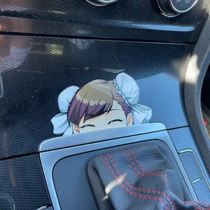 Chun Li Peeking Peek Peekabo Peekers Bumper Window Vinyl Decal Anime ...