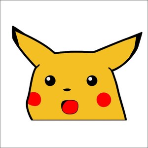 Pika Concern Surprised Meme Peeking Peek Peekabo Peekers Bumper Window ...