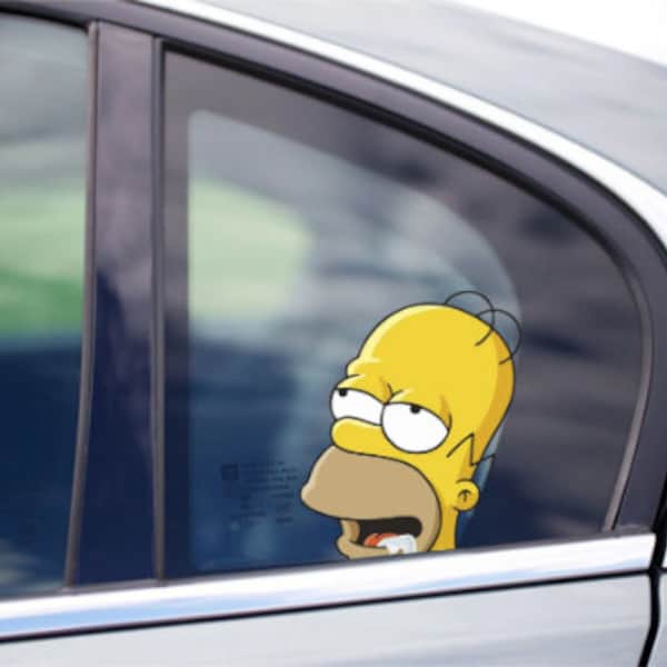 Homer Simpsons Car Decal - Etsy