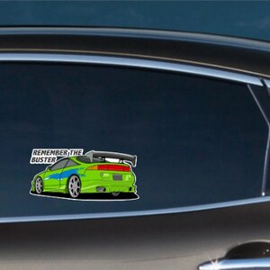 Paul Walker Remember the Buster Bumper Window Vinyl Decal - Etsy