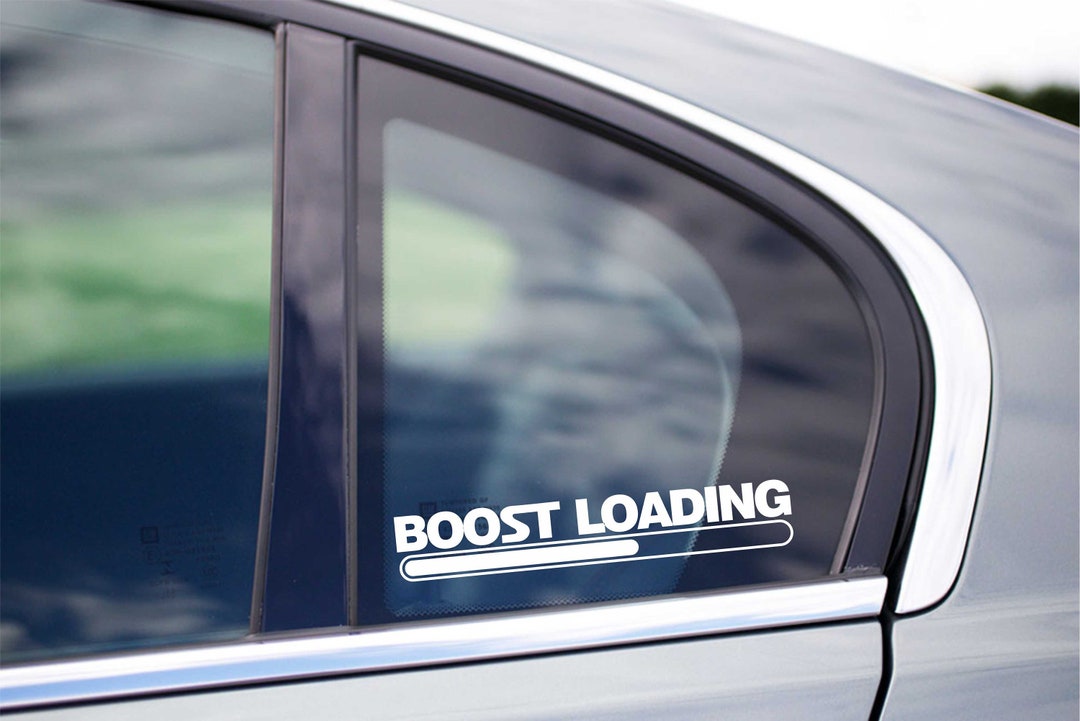 Boost Loading Turbo Car Decal Bumper Window Vinyl Decal Humor Stickers ...