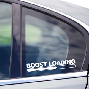 Boost Loading Turbo Car Decal Bumper Window Vinyl Decal Humor Stickers ...