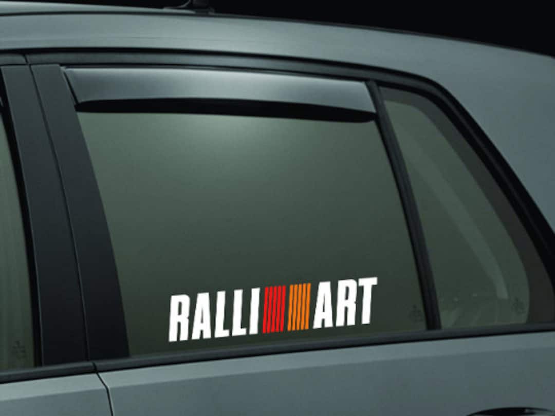 Ralliart Mitsubishi Decal Window Bumper Sticker Jdm Lancer Evo Rvr ...
