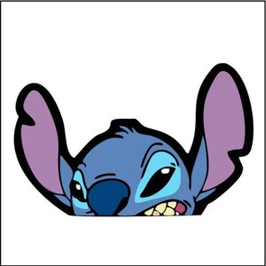Angry Stitch From Lilo and Stitch Peeking Peek Peekabo Peekers Bumper ...
