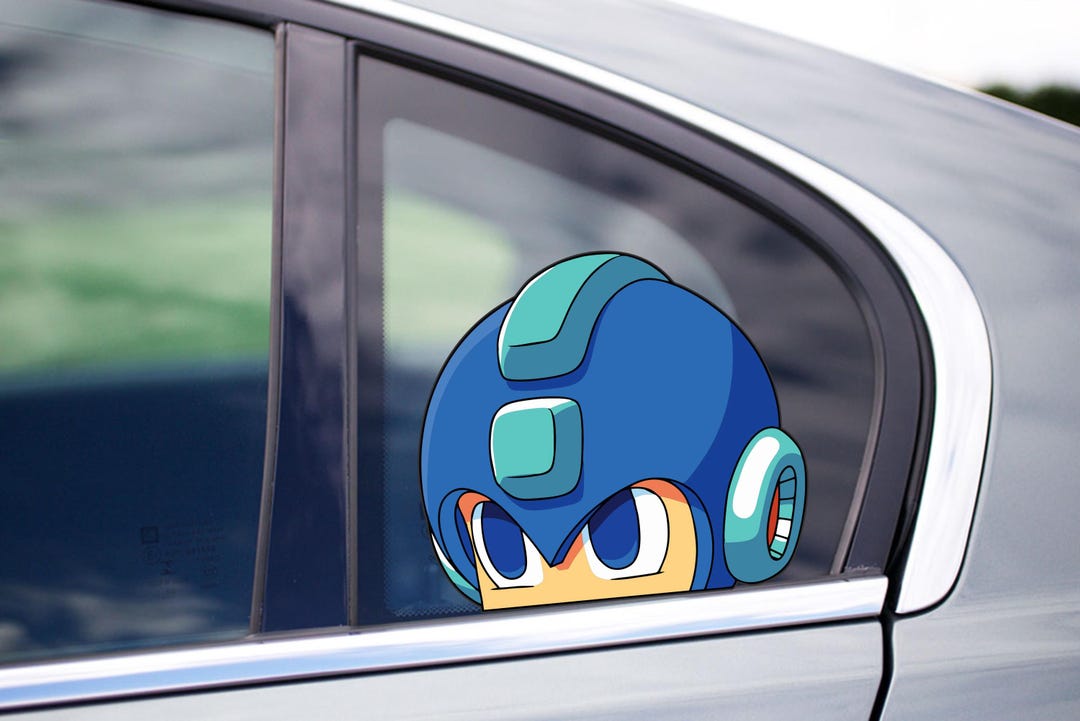 Megaman 2 Rockman Peeking Peeker Decal Cartoon Fighter Sticker for Cars ...