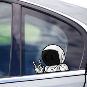 Asimo Robot Peeking Peek Peekabo Peekers Bumper Window Vinyl Decal JDM ...