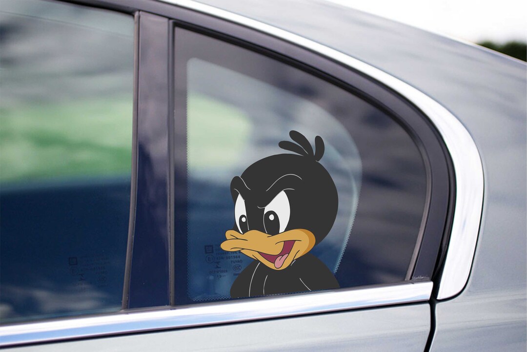 Baby Daff Duck Peeking Peek Peekabo Peekers Bumper Window Vinyl Decal ...