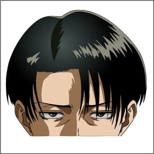 Levi Fighter Peeking Peek Peekabo Peekers Bumper Window Vinyl Decal ...