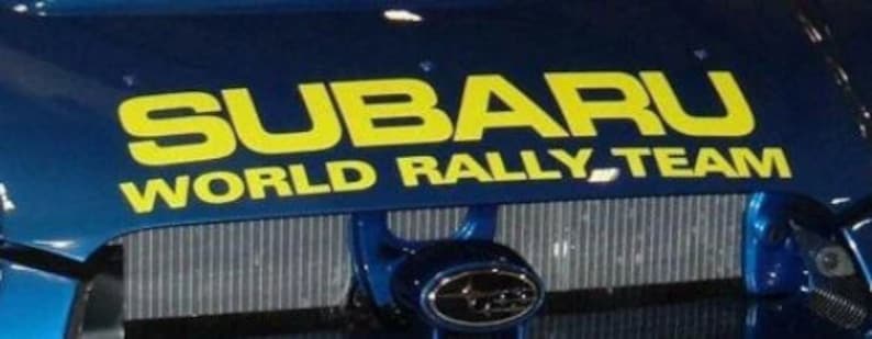World Rally Team Vinyl Bumper Window Decal Stickers Hood Impreza Legacy ...