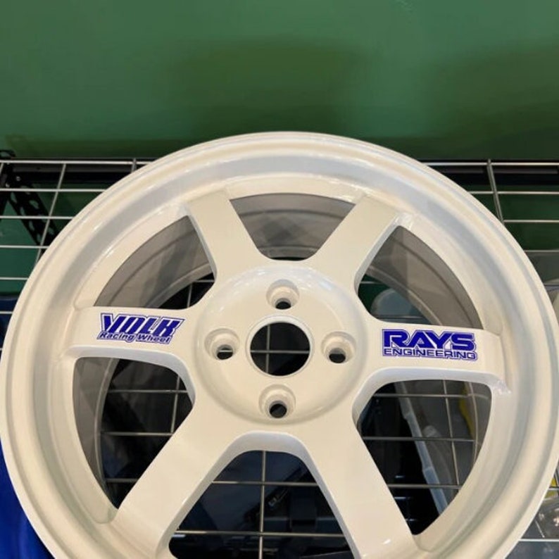 TE37 Wheel Rims Decal Sticker OEM Style Laminated JDM - Etsy