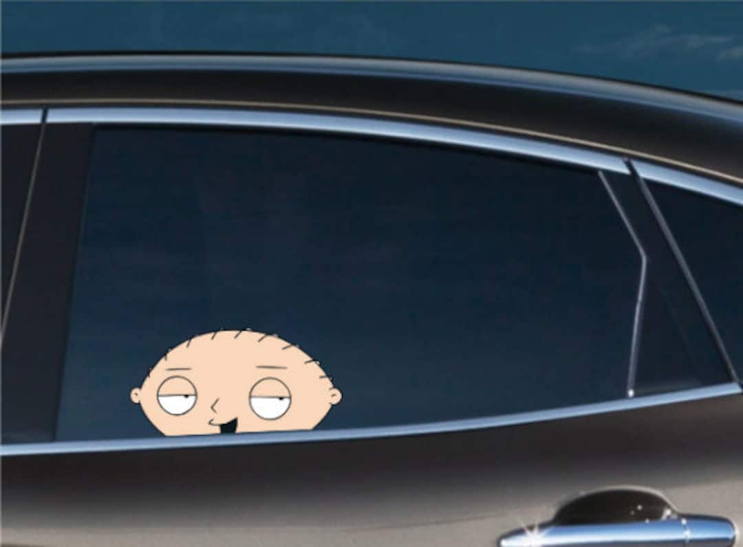 Stewie Peeking Peek Peekabo Peekers Bumper Window Vinyl Decal Anime ...