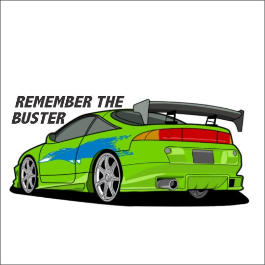 Paul Walker Remember the Buster Bumper Window Vinyl Decal - Etsy