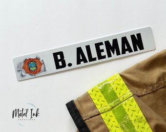 Firefighter Gear Locker Name Plate - Etsy