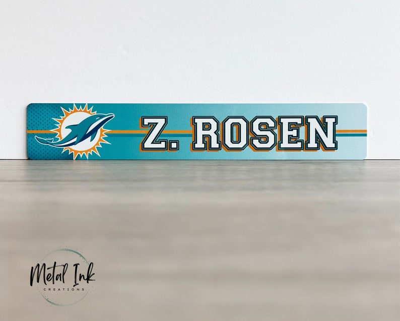 Personalized Sports Name Sign Custom NFL Fan Nameplate NBA Fan ...