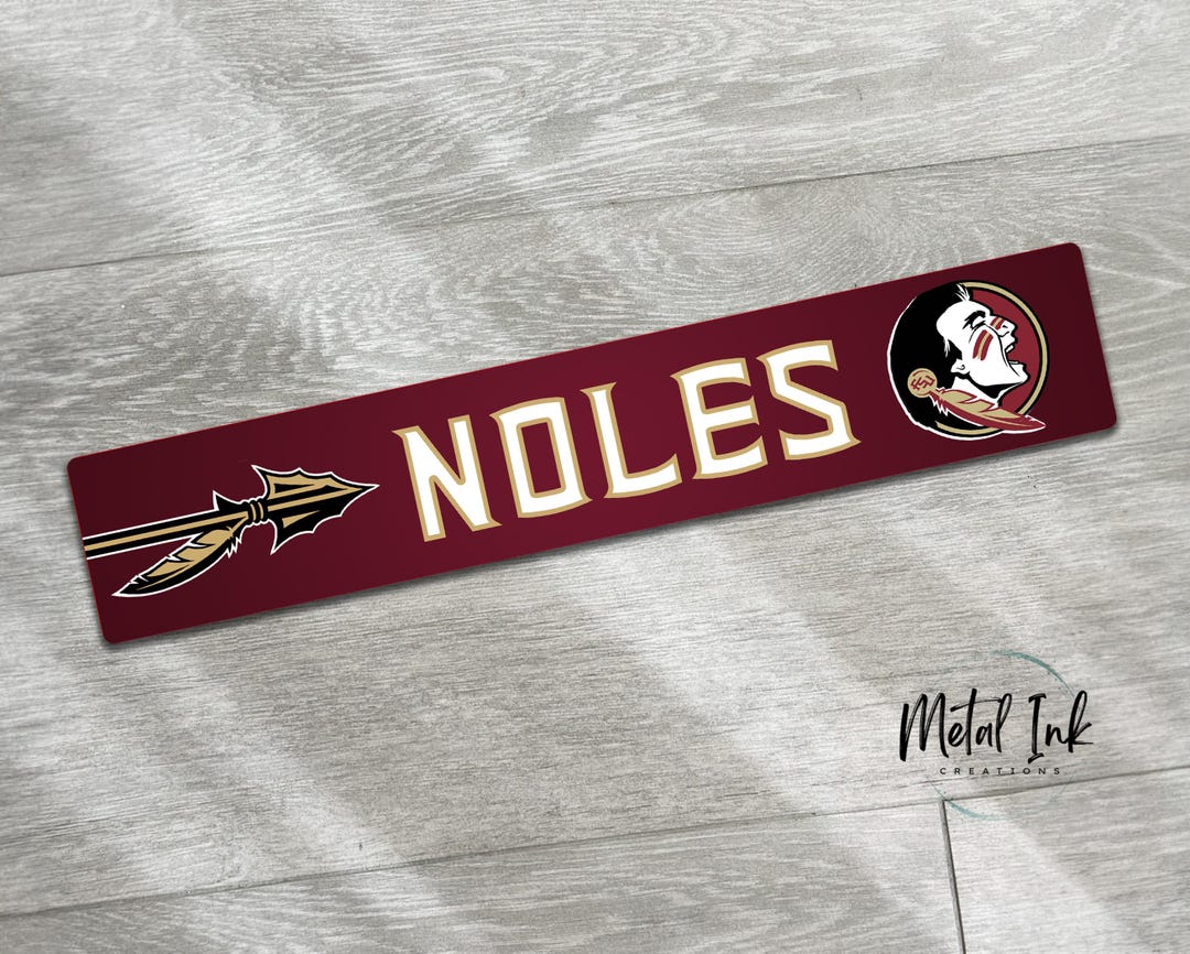 Personalized Sports Name Sign | Custom NFL Nameplate | FSU Fan ...