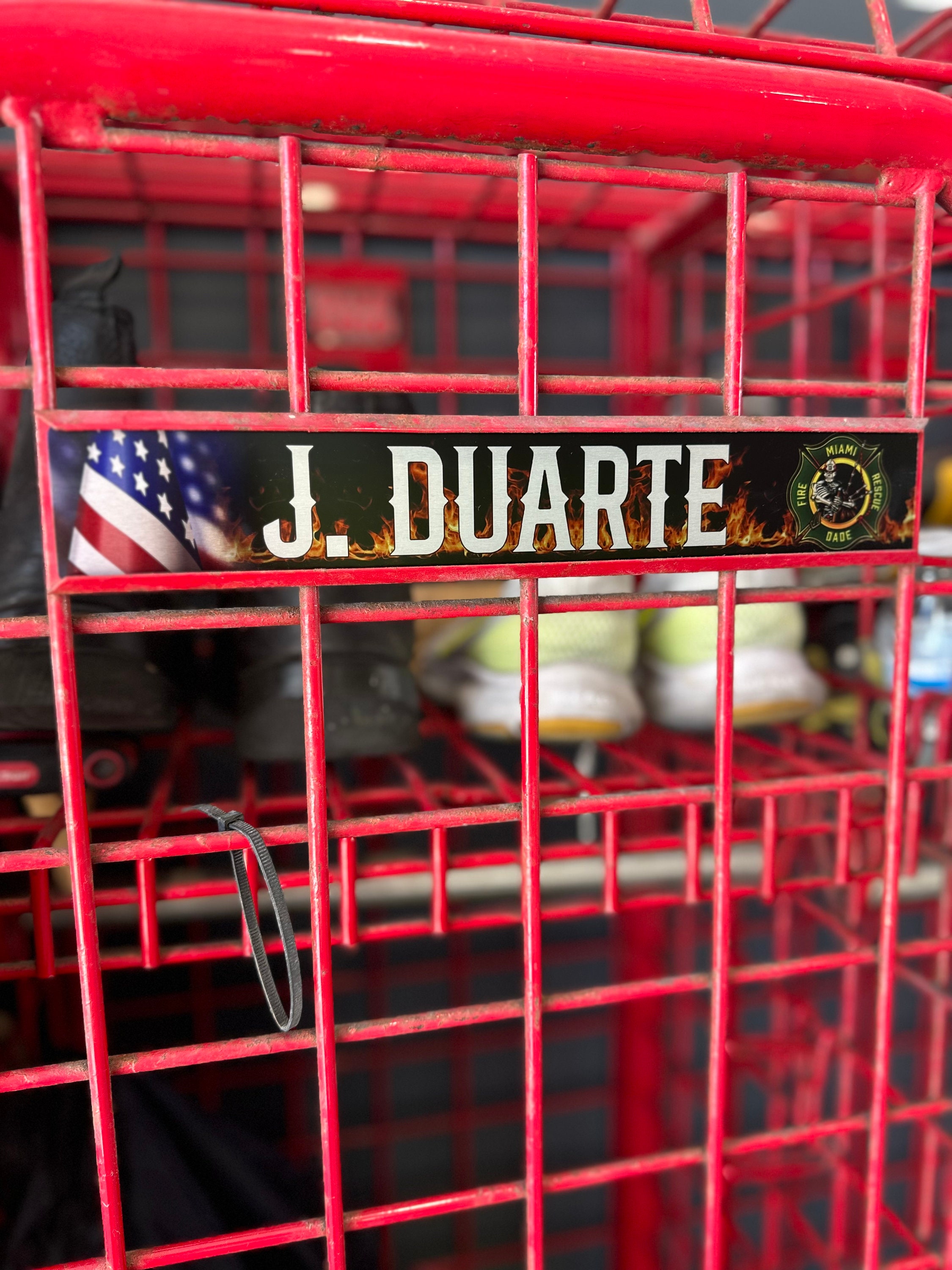 Firefighter Locker Name Tag Firehouse Name Plate for Locker - Etsy