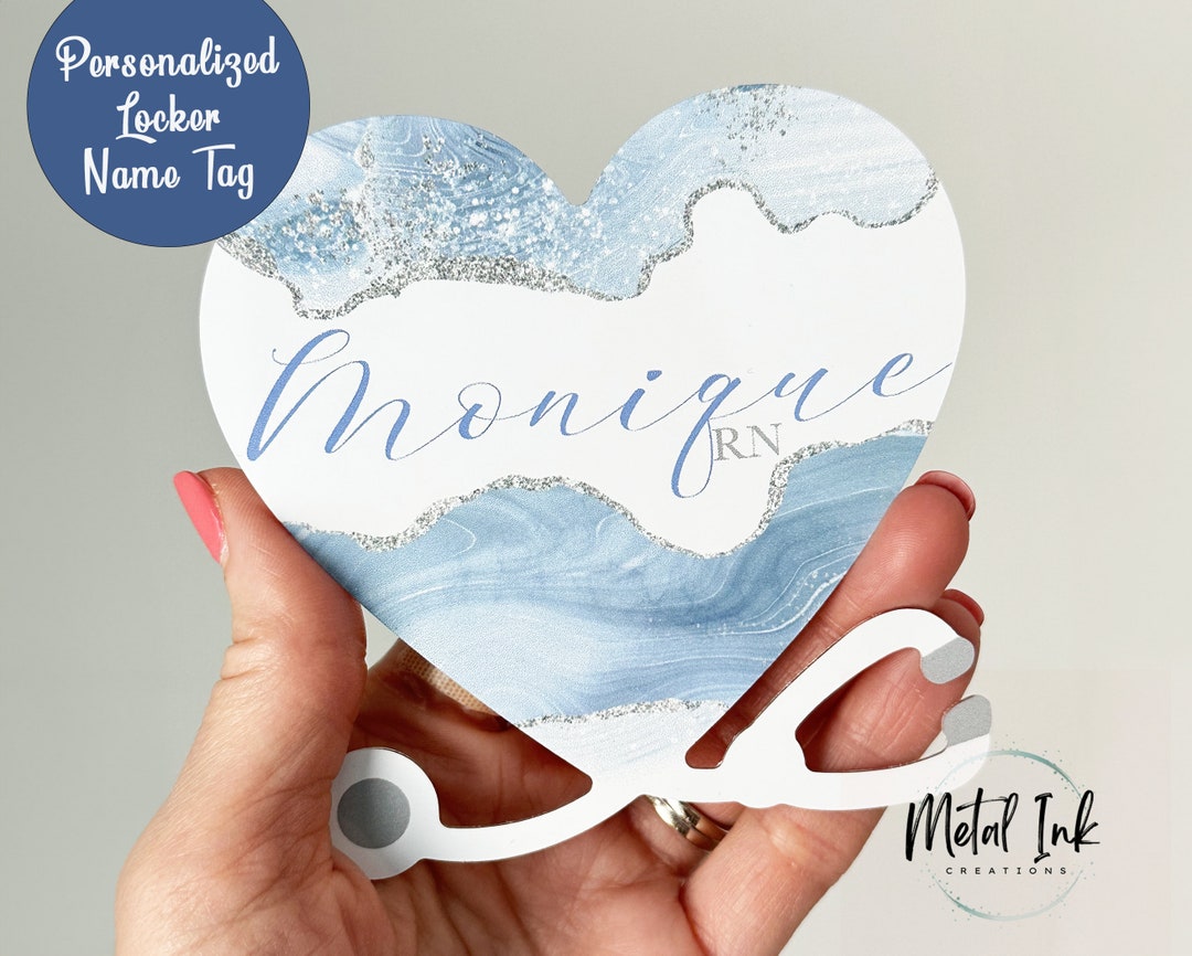 Nurse Name Tag | Custom Locker Tag | Personalized Locker Magnet | Name ...