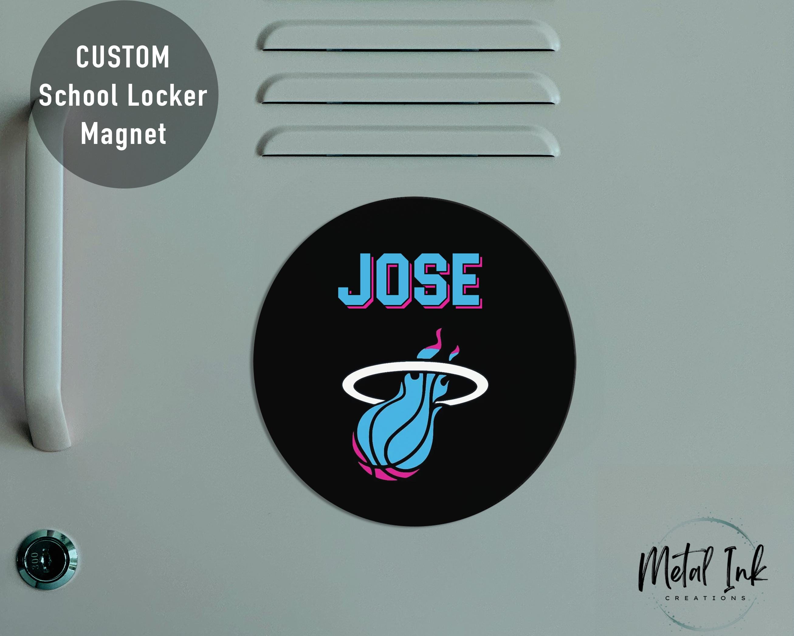 School Locker Magnet Locker Name Tag Personalized Name Magnet Bag Tag ...