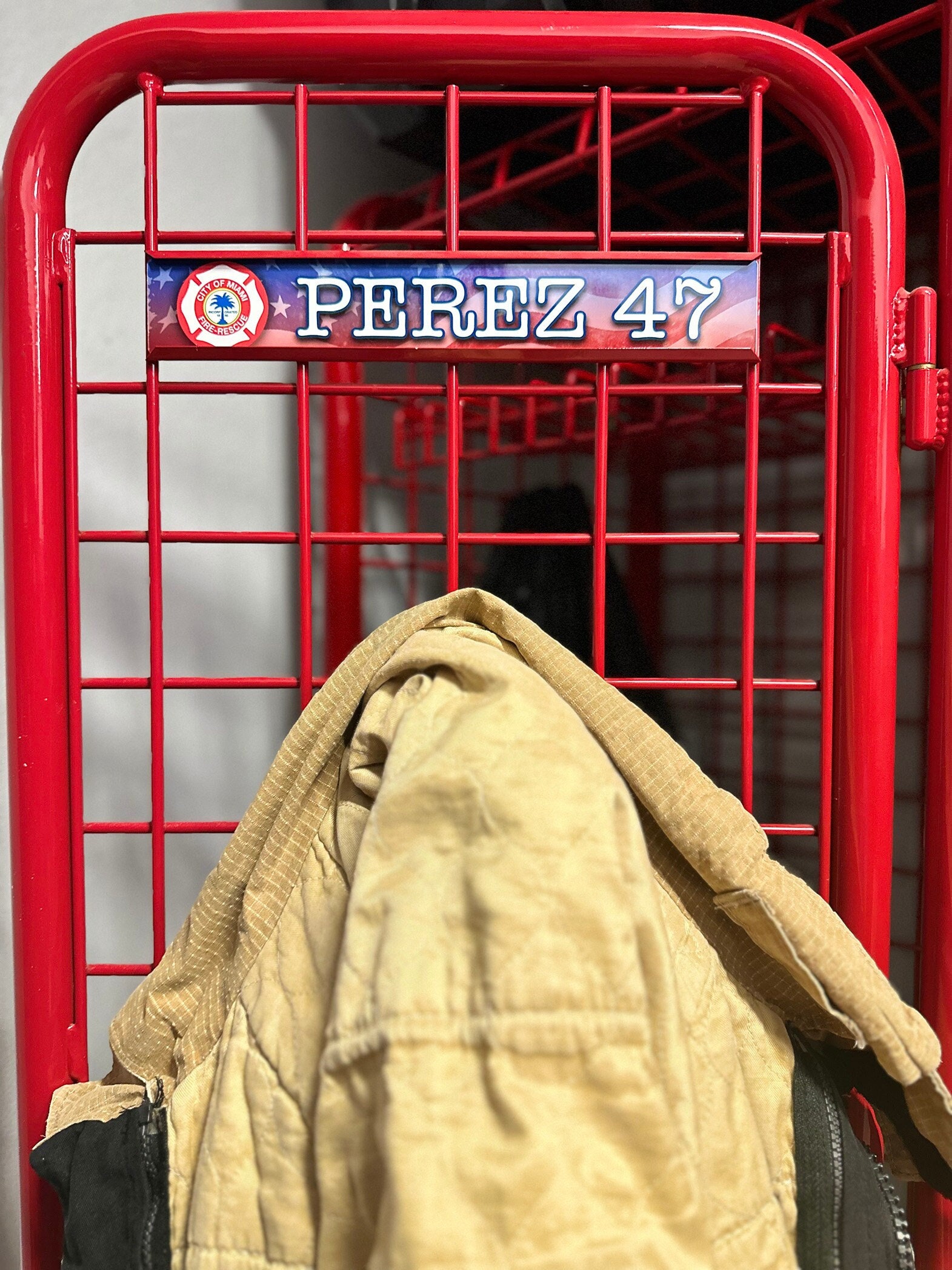 Personalized Firefighter Locker Name Tag: Full Color Aluminum Firehouse ...