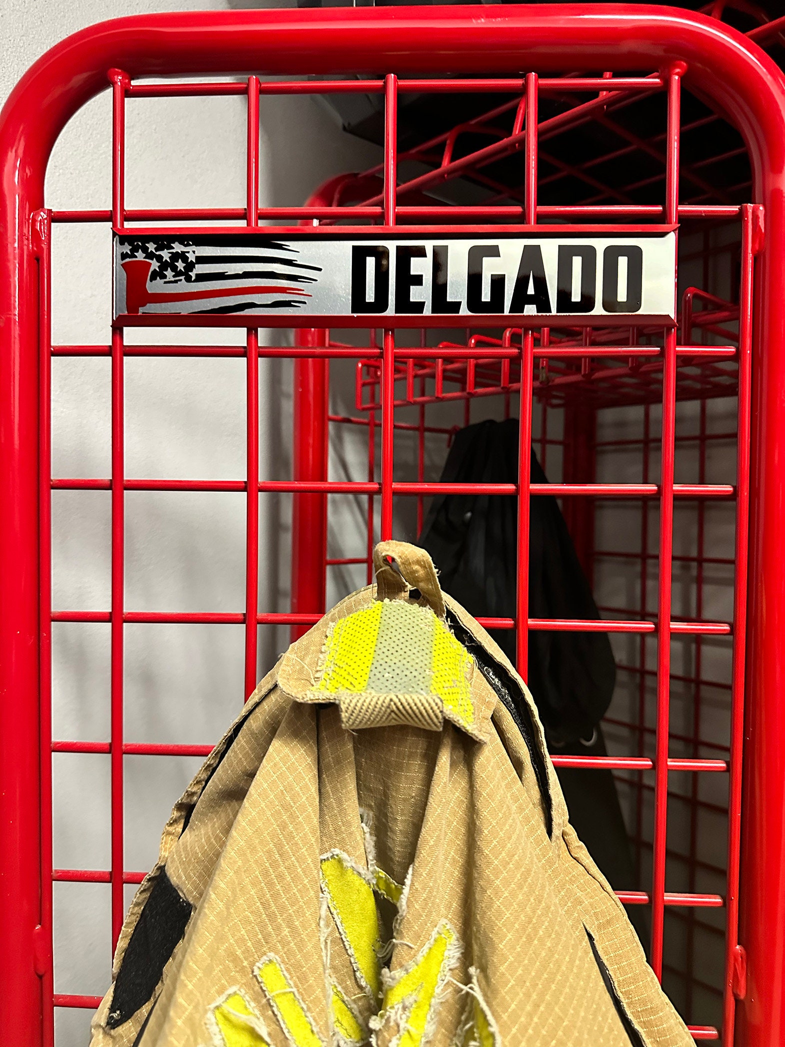 Firefighter Locker Name Tag Firehouse Name Plate for Locker Full Color ...