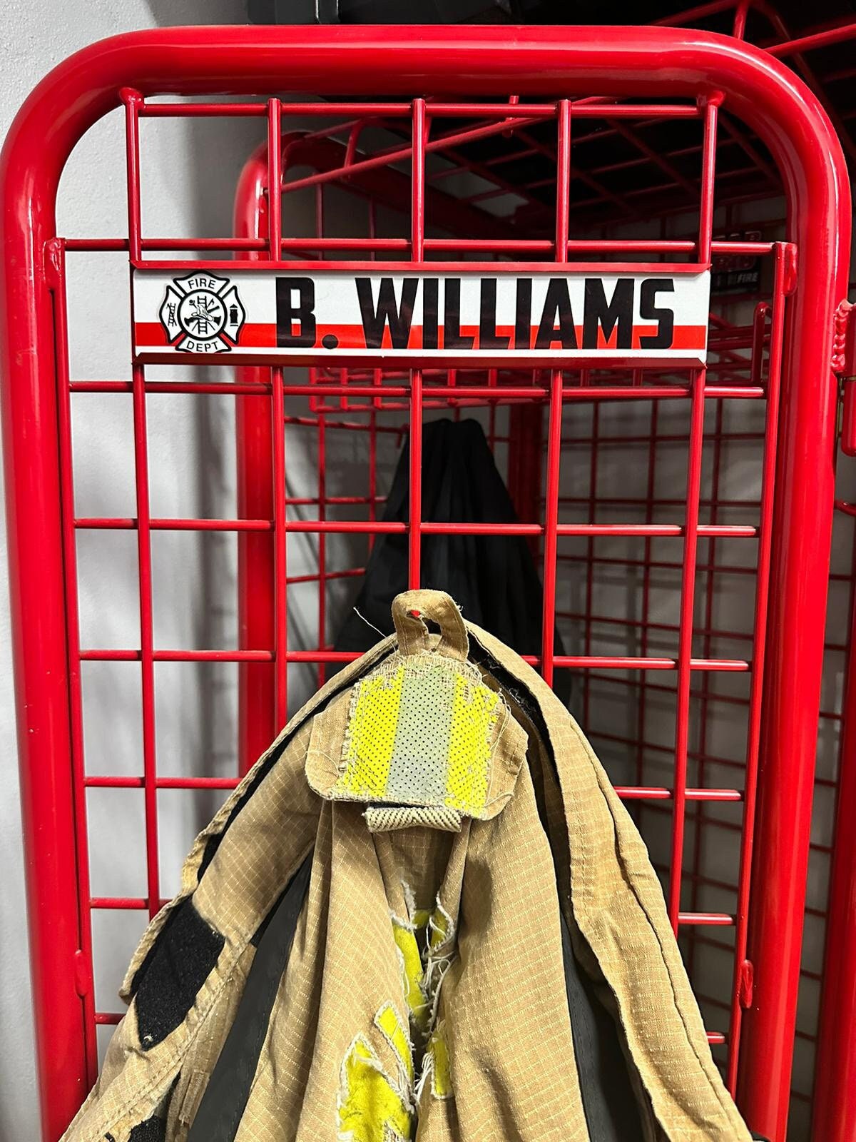 Firefighter Locker Name Tag | Firehouse Name Plate | Bunk Gear ...