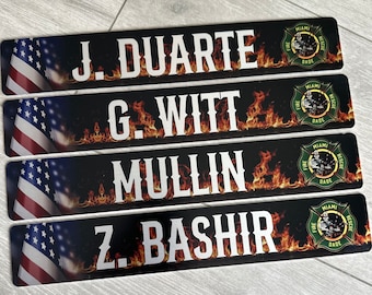 Gear Grid Locker Nameplate - Name Tag for Firefighter Locker - Etsy