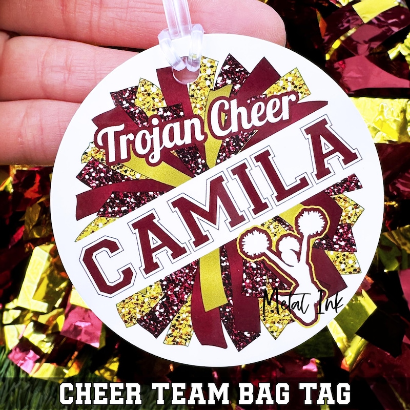 Cheer Bag Tag - Etsy