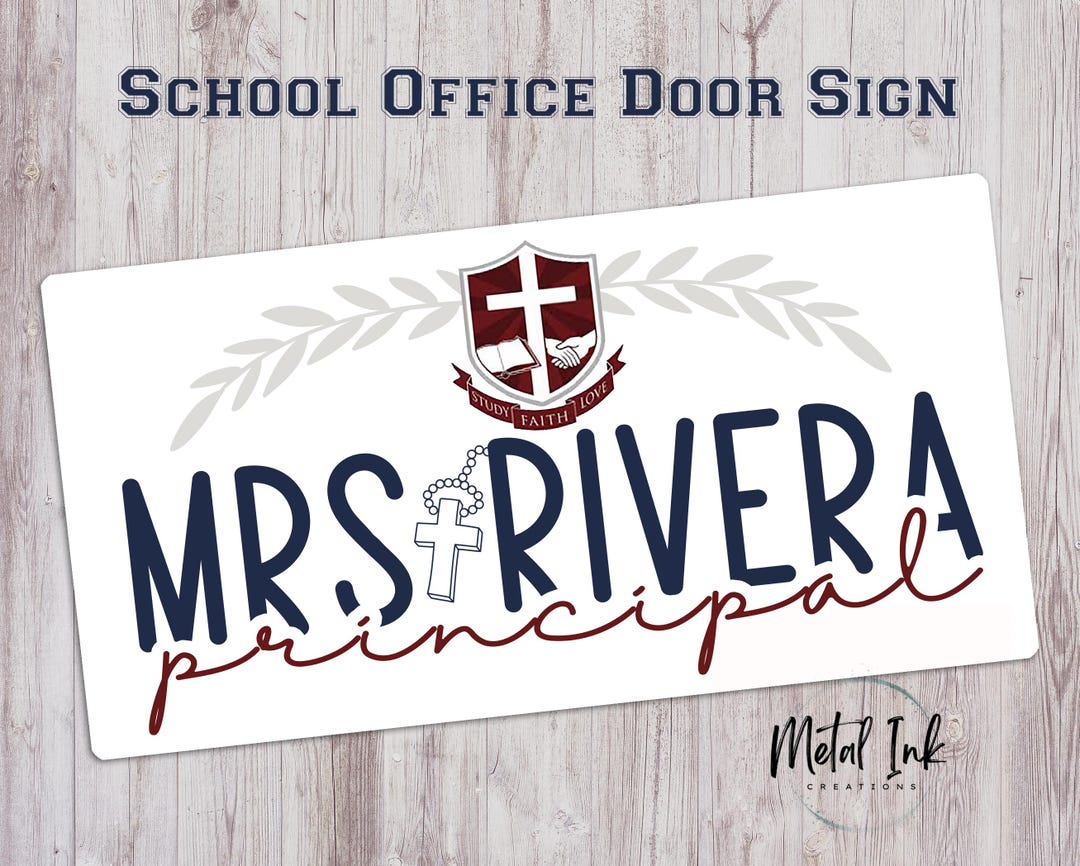 Principal Office Door Sign | School Teacher Door Sign | School Office ...