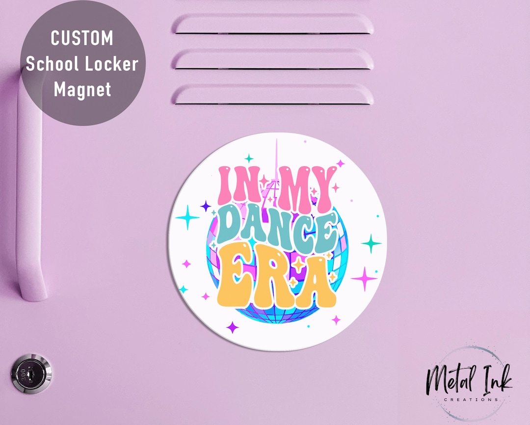 School Locker Magnet for Girls | Locker Name Magnet | in My Dance Era ...