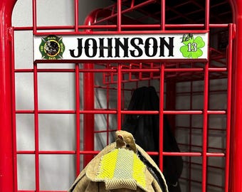 Gear Grid Locker Nameplate - Name Tag for Firefighter Locker - Etsy