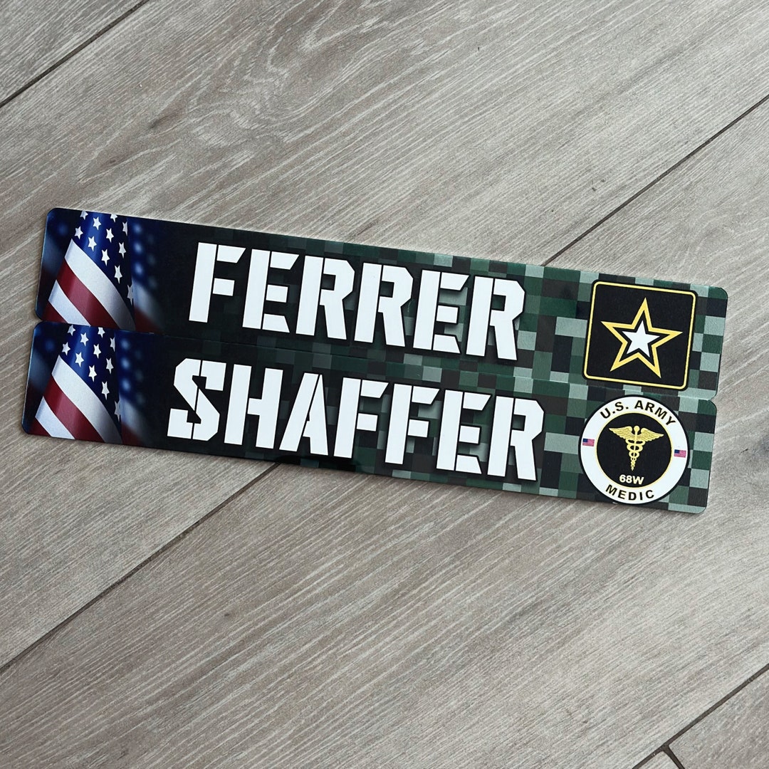 Personalized Military Locker Name Tag: Custom Army, Firefighter Gift - Etsy