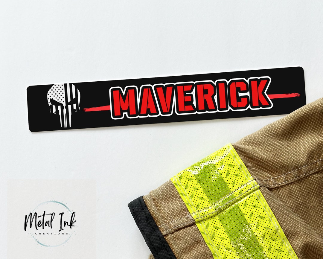 Firefighter Locker Name Tag | Firehouse Name Plate for Locker | Bunker ...