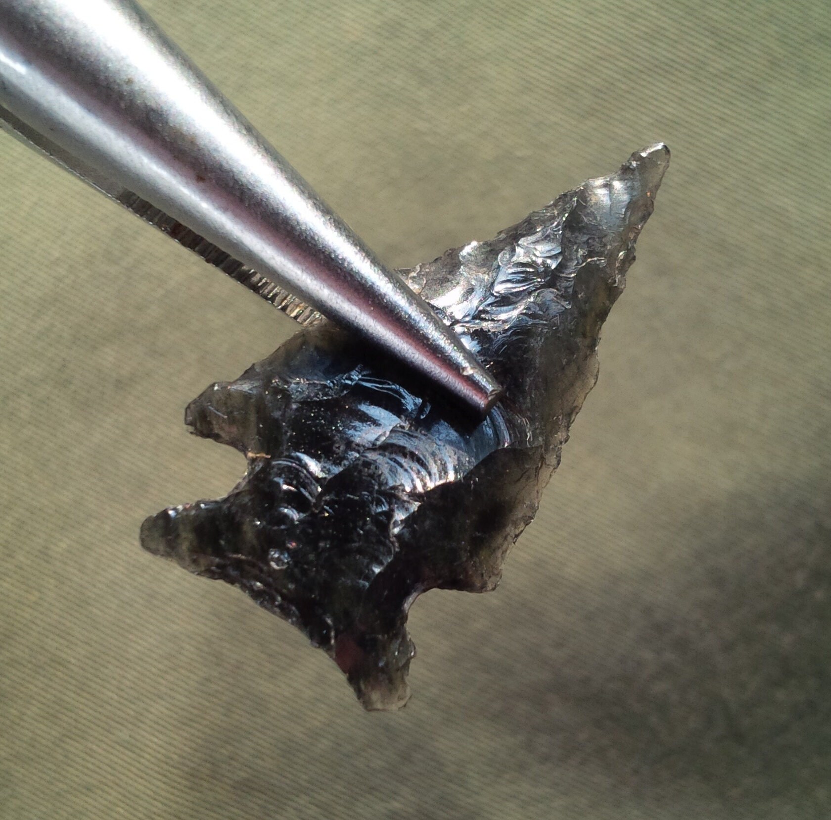 1-3/8" Obsidian Snake River AUTHENTIC IDAHO ARROWHEAD Late Archaic ...