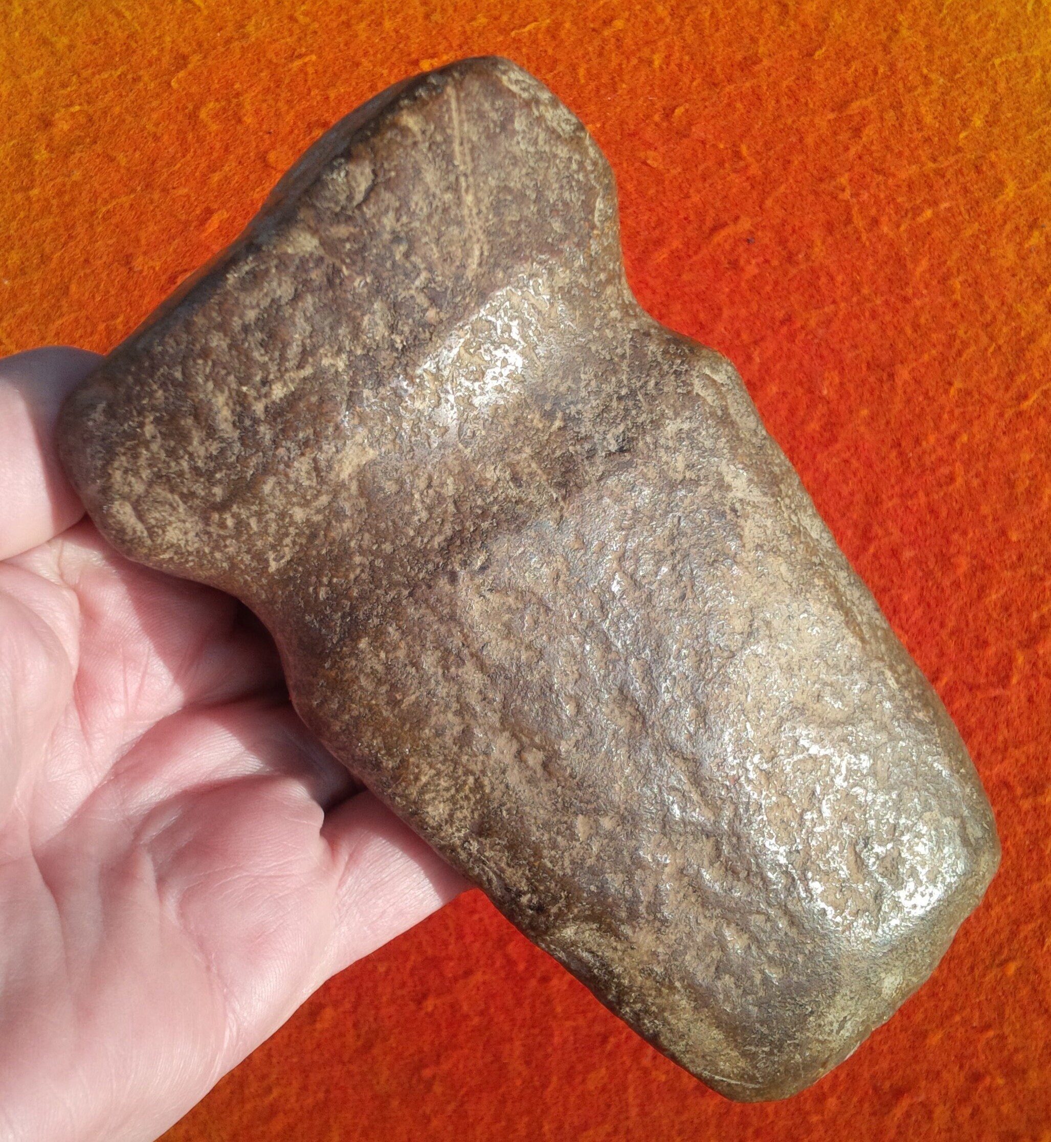 Authentic FULL GROOVED AXE Indian Artifact 3-1/2 X 6 Excellent Axe ...