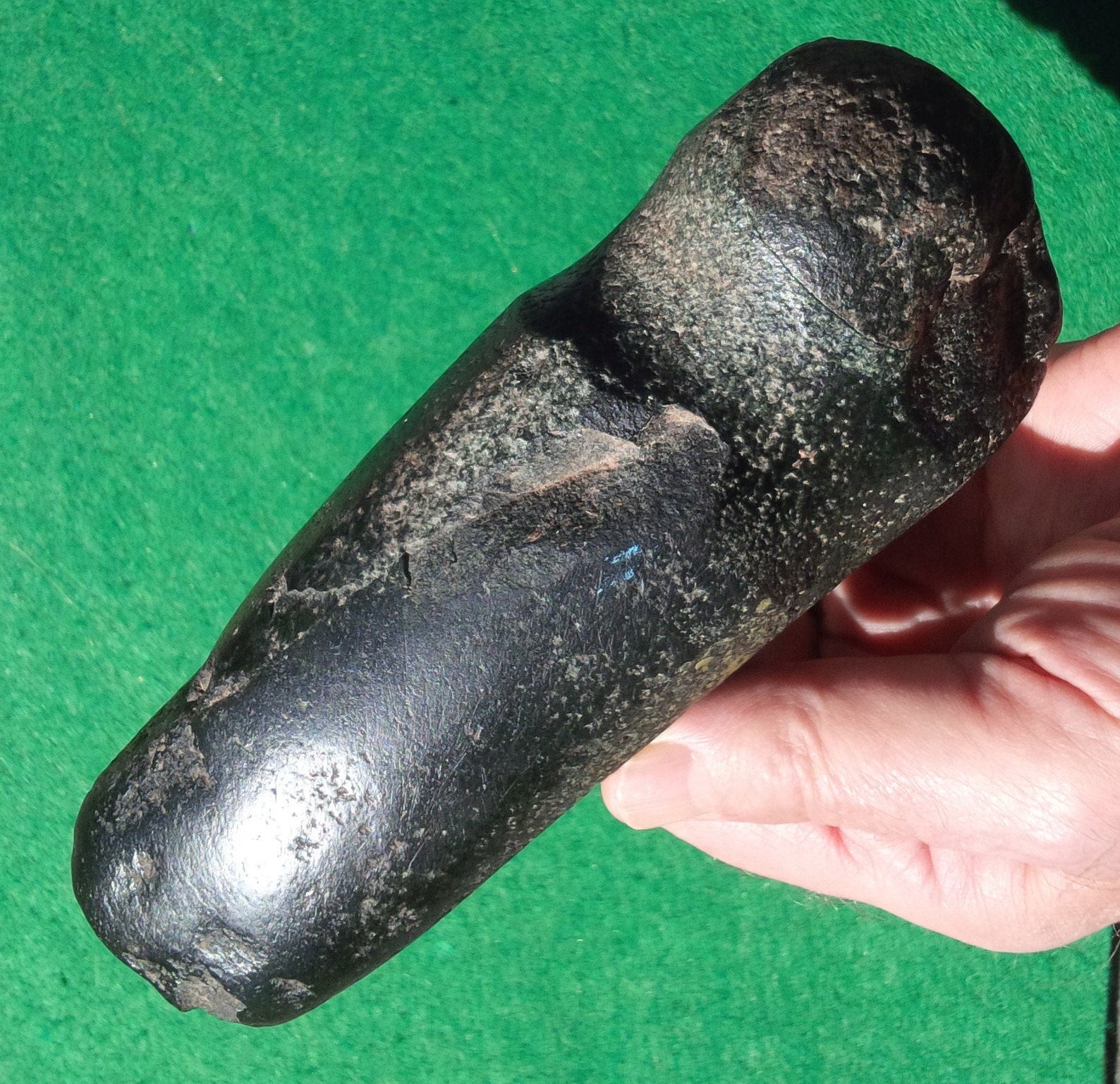 Authentic 3/4 GROOVED AXE Indian Artifact - 6-1/2" Excellent Axe ...