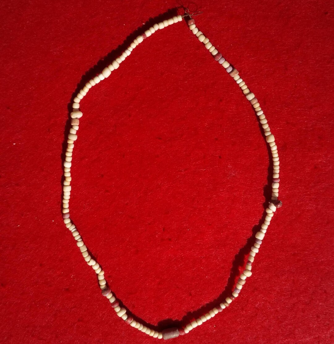 AUTHENTIC TRADE BEADS 23" String of 174 1800's Fur Trade Era Trade ...