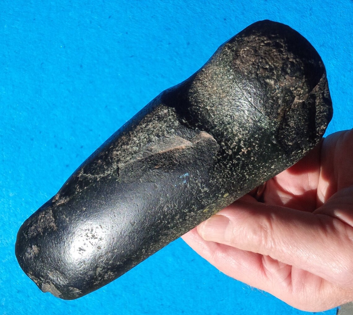 Authentic 3/4 GROOVED AXE Indian Artifact - 6-1/2" Excellent Axe ...