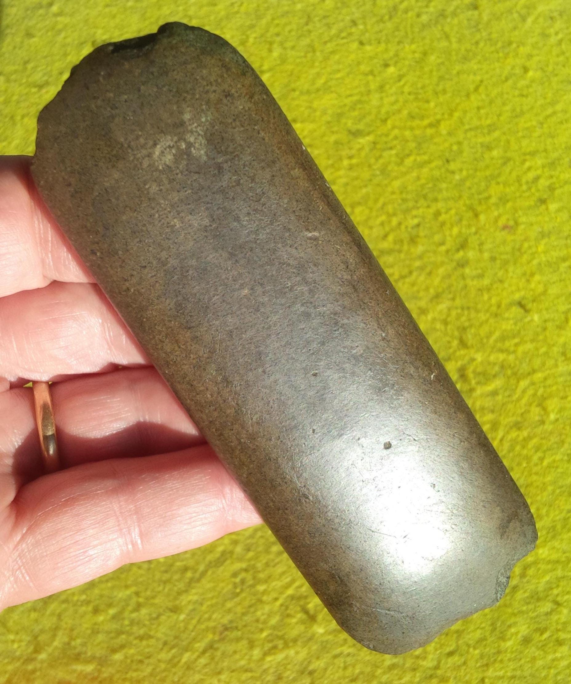 CELT INDIAN ARTIFACT Rare Dbl. Bit Hopewell Sq Celt Axe Form Woodland ...
