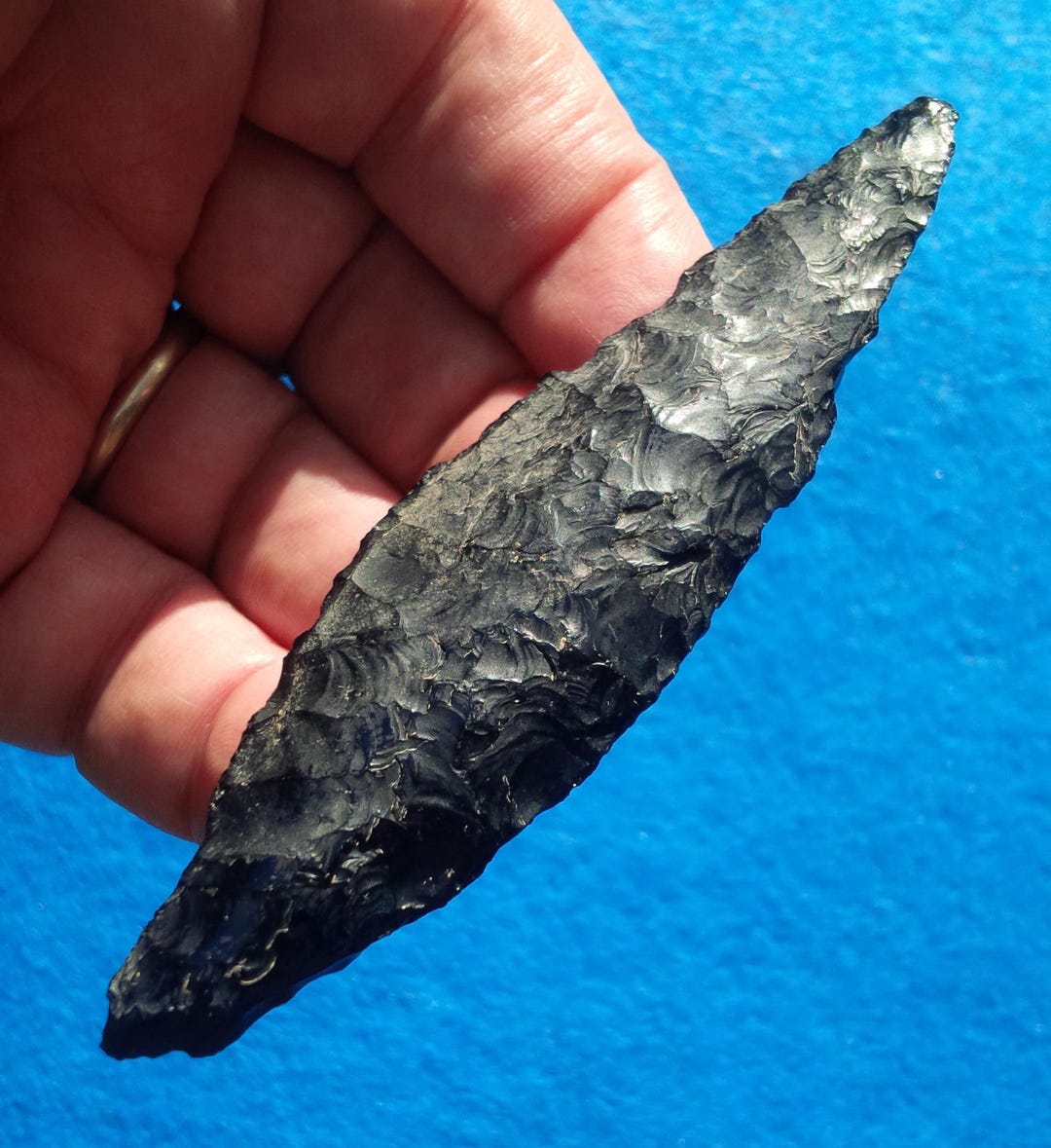 AUTHENTIC OREGON ARROWHEAD 4-1/8" Cascade Bi-pointed Knife - Early ...