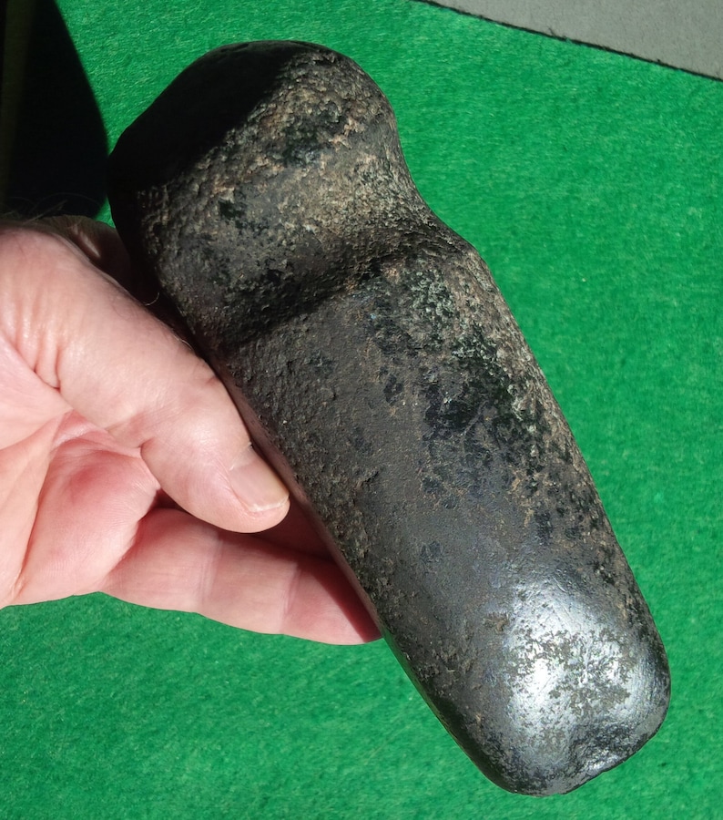 Authentic 3/4 GROOVED AXE Indian Artifact - 6-1/2" Excellent Axe ...