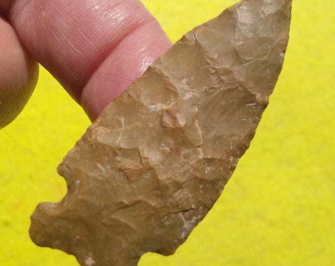 AUTHENTICATED NEBRASKA ARROWHEAD Logan Creek - Archaic, 7000 - 5000 B.P ...