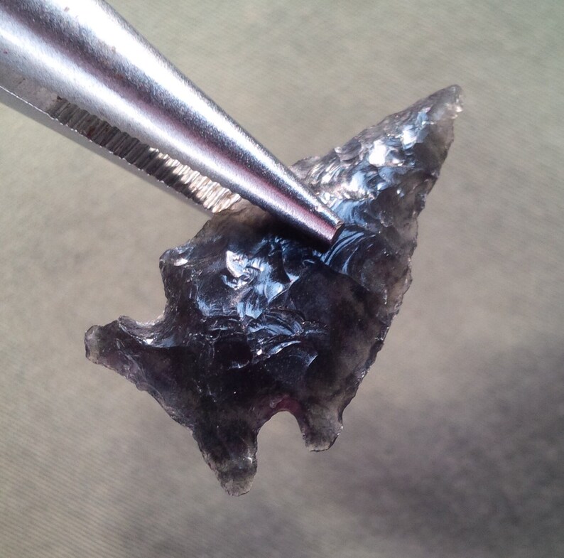 1-3/8" Obsidian Snake River AUTHENTIC IDAHO ARROWHEAD Late Archaic ...