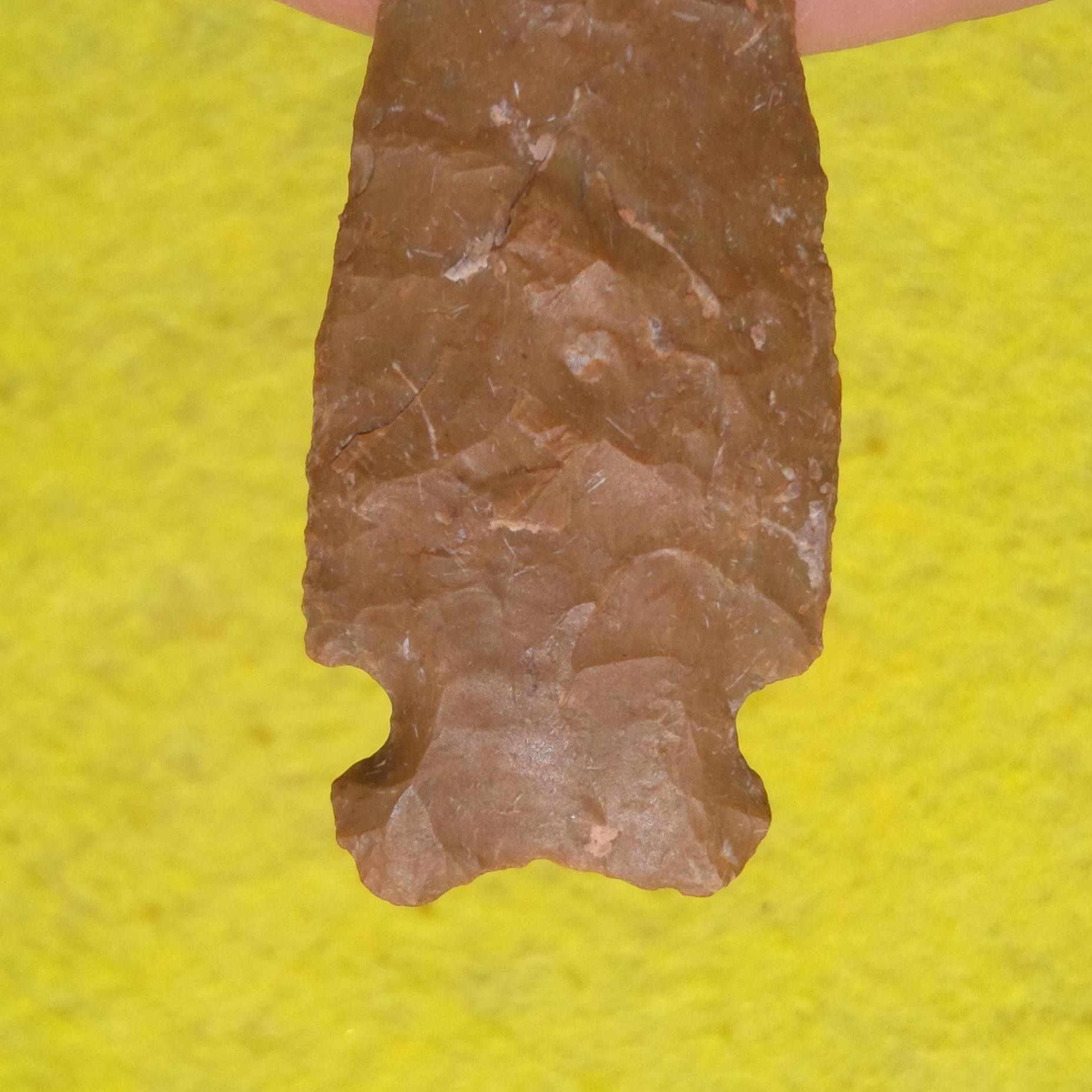 AUTHENTICATED NEBRASKA ARROWHEAD Logan Creek - Archaic, 7000 - 5000 B.P ...
