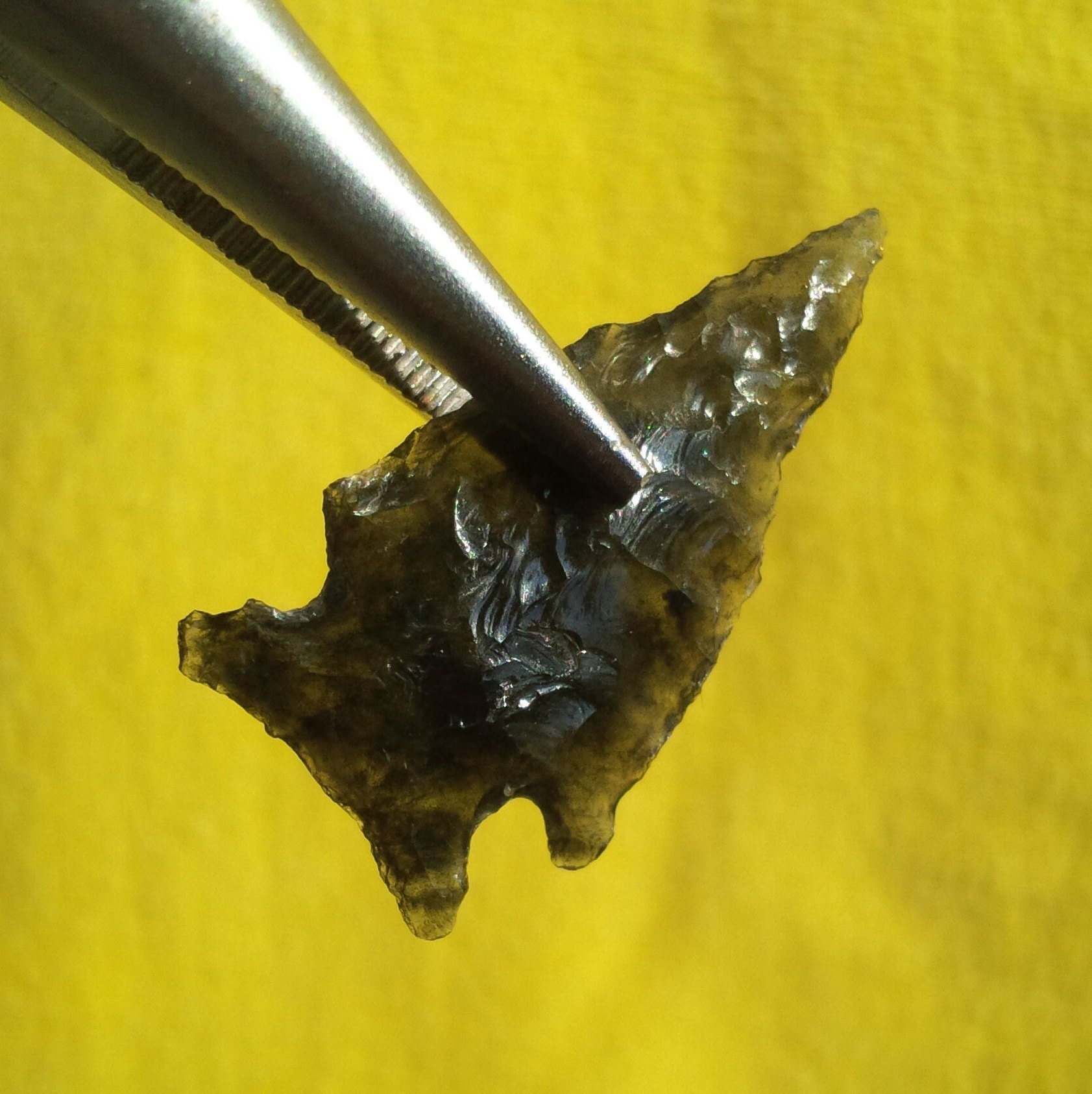 1-3/8" Obsidian Snake River AUTHENTIC IDAHO ARROWHEAD Late Archaic ...