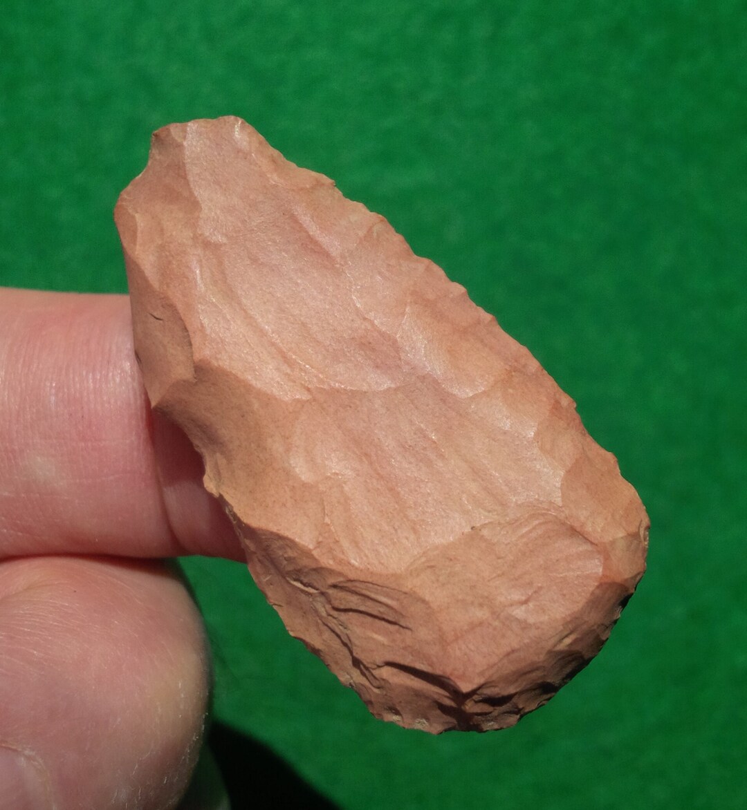 1.9" Jasper Copena Round Base AUTHENTIC TENNESSEE ARROWHEAD Archaic ...