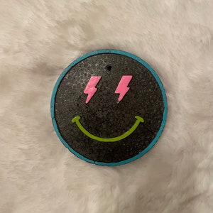 Lightning Bolt Smiley Face - Etsy