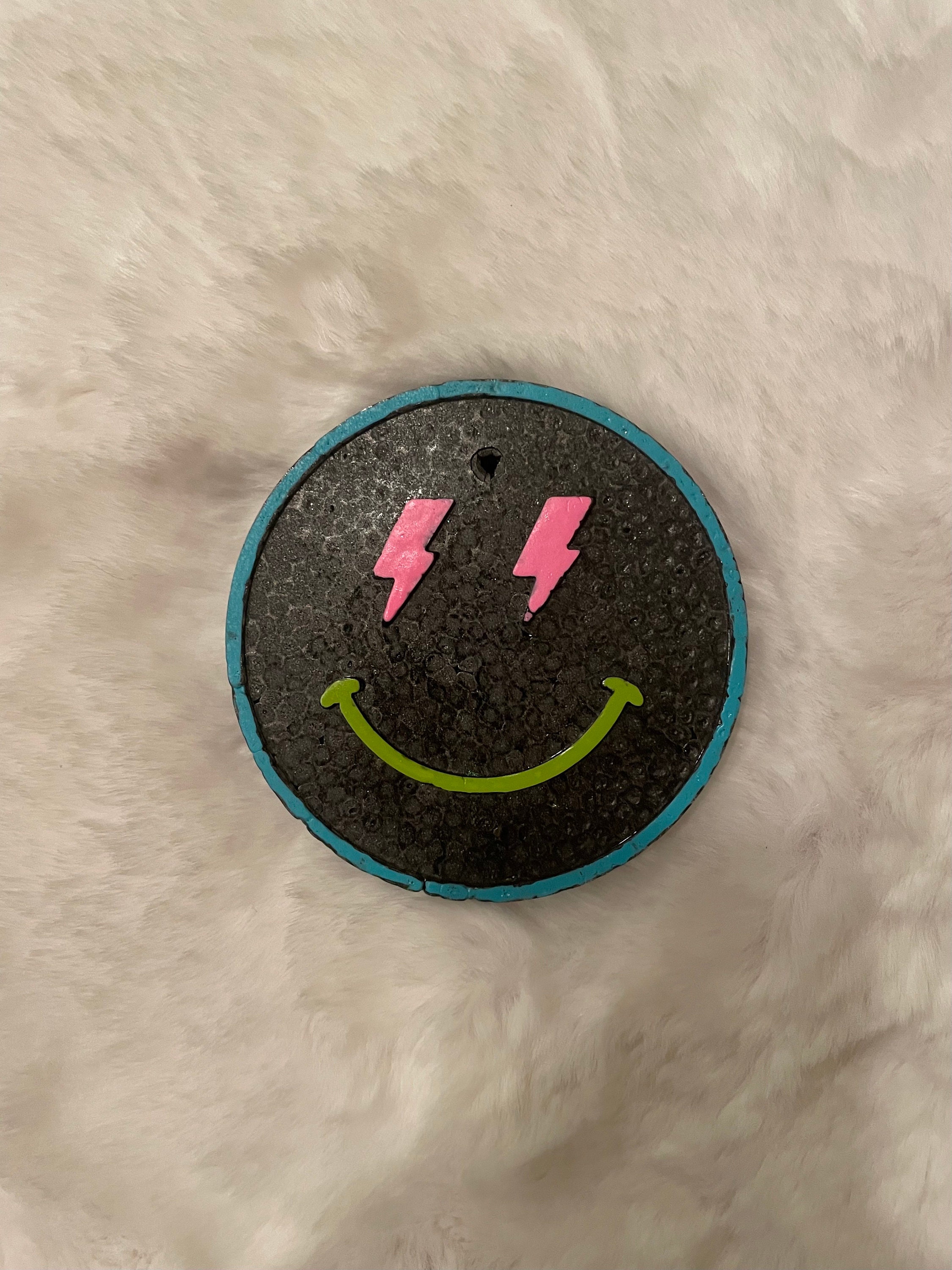 Lightning Bolt Smiley Face - Etsy