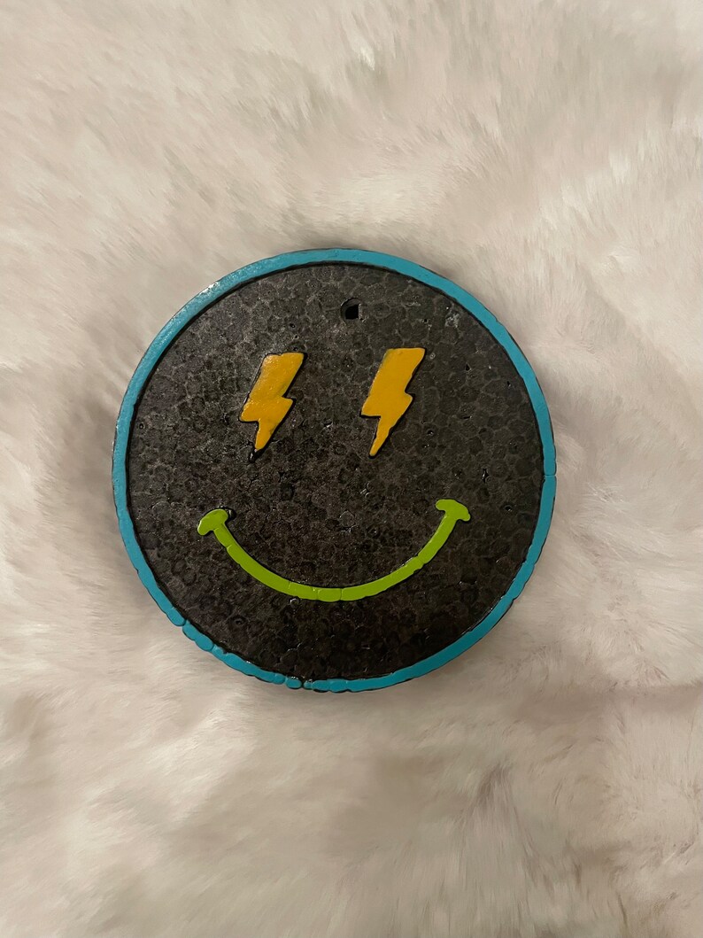 Lightning Bolt Smiley Face - Etsy