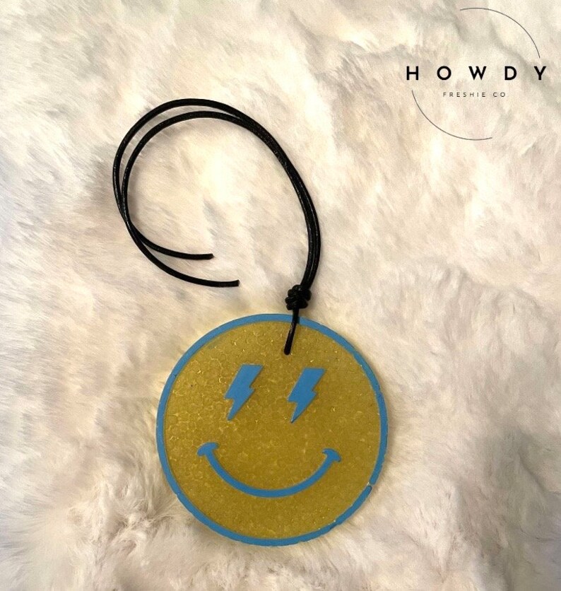 Lightning Bolt Smiley Face - Etsy