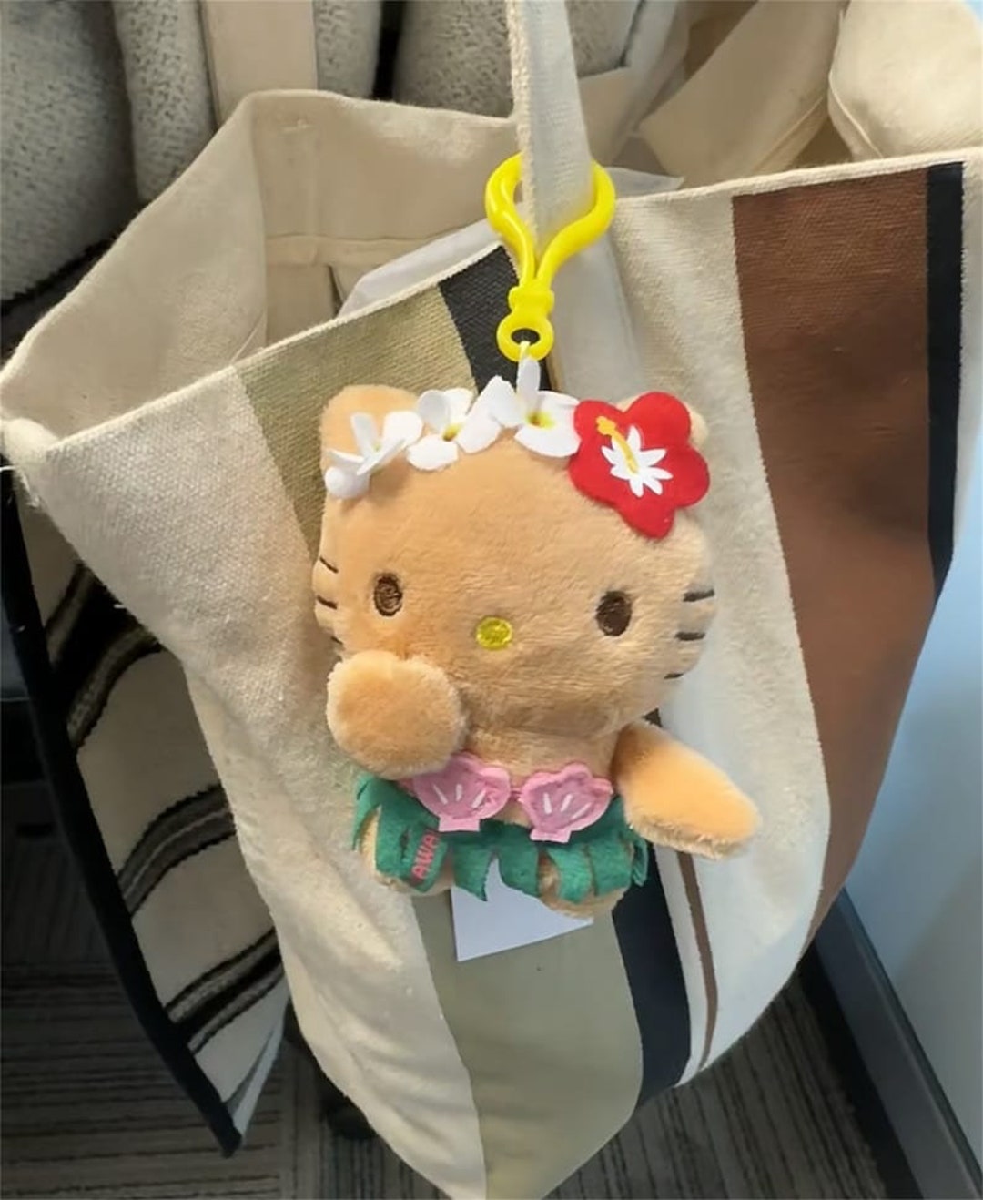 New Hawaii Hello Kitty Keychain Hello Kitty Plush Keychain - Etsy